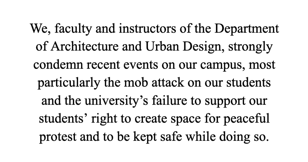 UCLA Architecture and Urban Design | Statement of the Undersigned ...