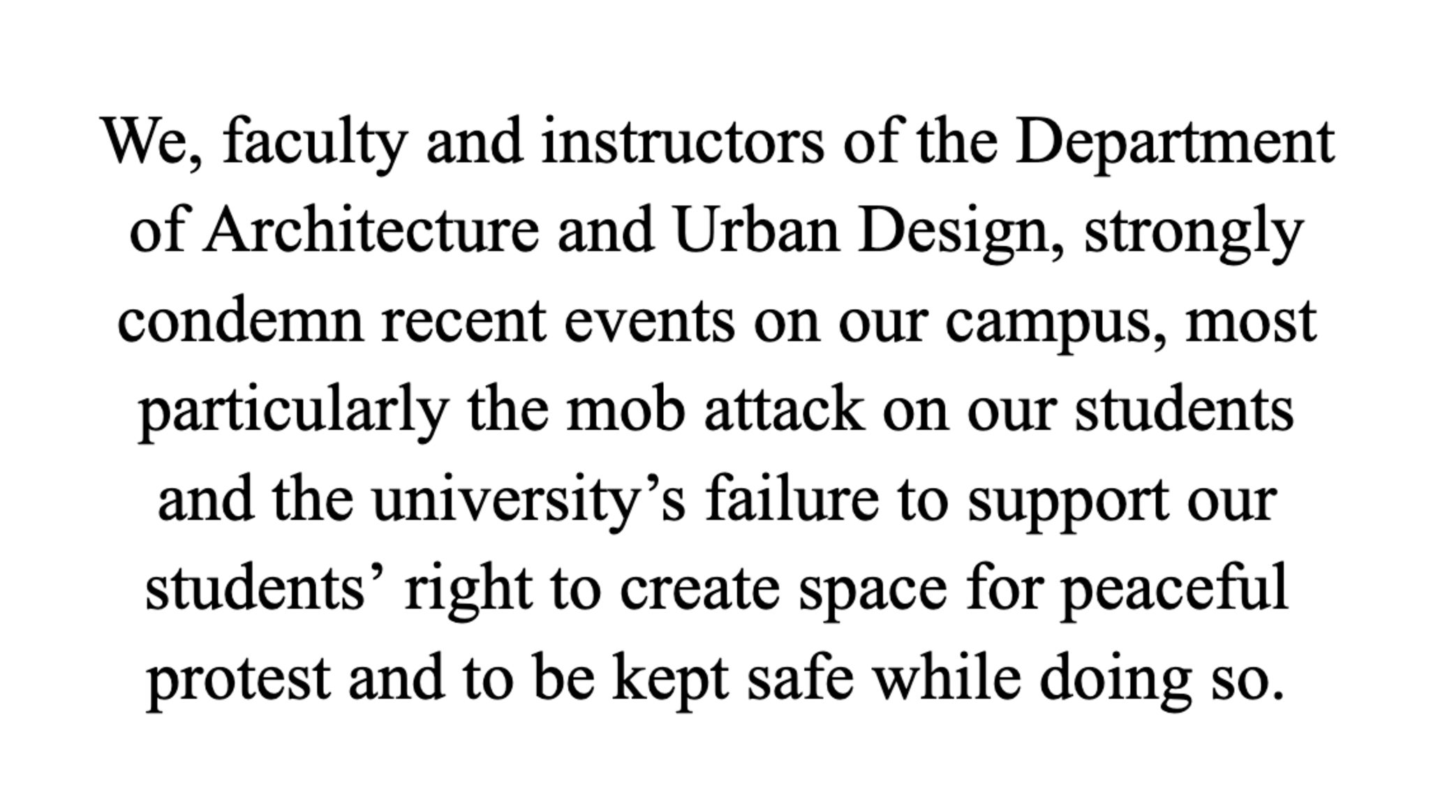UCLA Architecture and Urban Design | Statement of the Undersigned ...